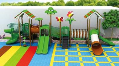 China 2020 Popular Moetry Kids Playhouse Equipment Outdoor Playground with Slide for sale