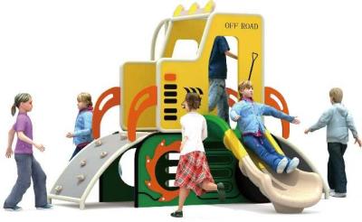 China Kindergarten Daycare Kids Game Children Plastic Slide Outdoor Playground Equipment for sale