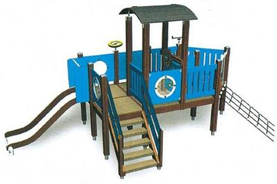 China Moetry PE Board Children Outdoor Playground Customized Theme Cargo Play Ground for sale
