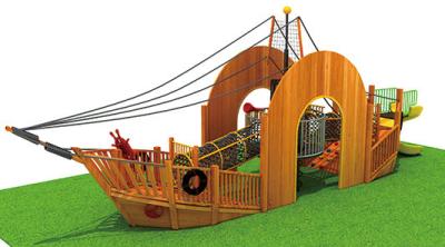 China Moetry Wooden Children Pirate Ship Playground Equipment Outdoor Playground for Sale for sale