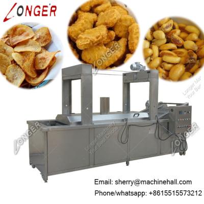 China Continuous Frying Machine For Snacks, Potato Chips Fryer Machine for sale