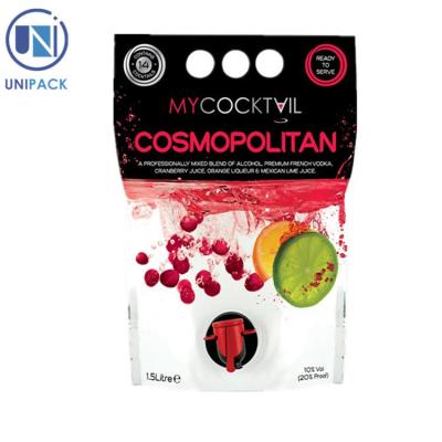 Cina 2.5L Fruit Juice Stand up Butterfly Valve Bag in Box in vendita