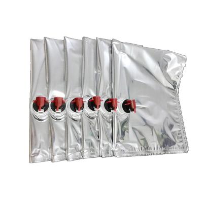 Cina Factory Customised Wine Coffee BIB bag Aseptic Liquid Packaging bag in box with valve in vendita