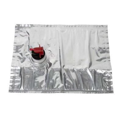 Cina Custom 2L/3L/5L small capacity aluminized butterfly valve bag in box of aseptic aluminum foil beverage BIB bag in vendita