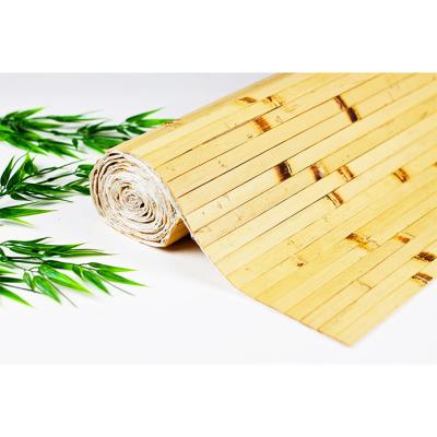 China Customized Bamboo Wallpaper Bamboo Paneling 17mm Width Woven Back for sale
