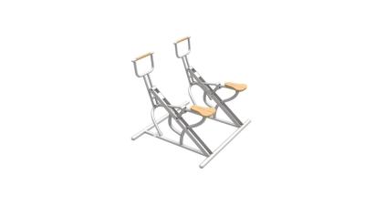 China wpc double rider   outdoor fitness equipment for sale
