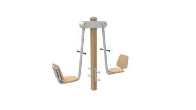 China wpc2-person leg press outdoor fitness equipment for sale