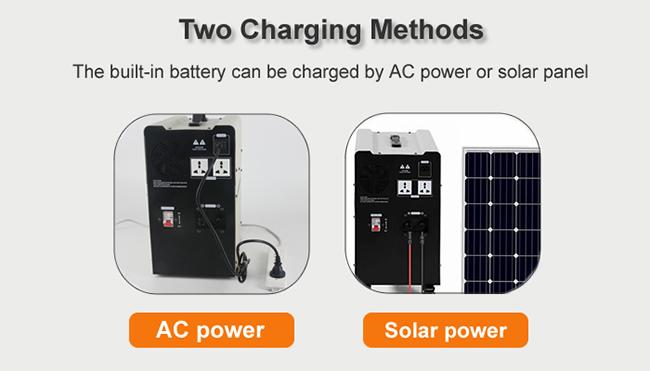3KW Portable Solar Power System With Lithium Battery 2