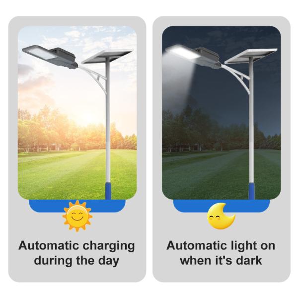 Quality Automatic Solar Smart Street Light IP65 Waterproof High Lumen Remote Control for sale