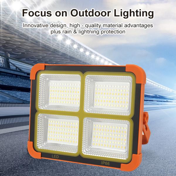 Quality USB Emergency Solar Panel Floodlight IP66 Waterproof 4 Modes For Hiking Camping for sale