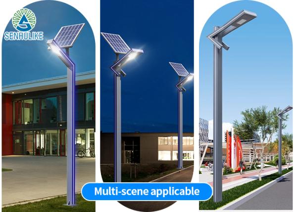Quality High Pole Integrated Solar Street Lamp LED Bright Waterproof for Outdoor Garden Landscape for sale