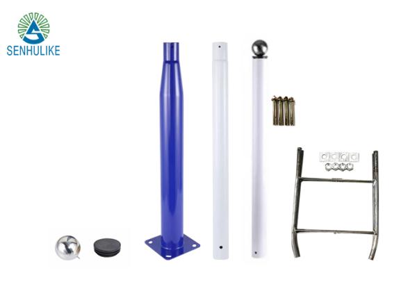 Quality Outdoor Straight Solar Street Lamp Pole Monitoring Bracket Vertical Pole Split Pole for sale