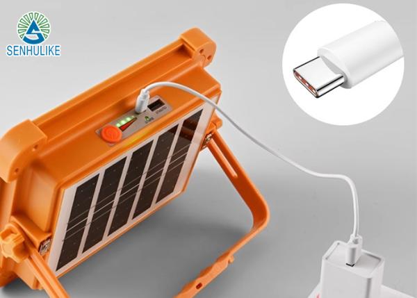 Quality Camping Emergency Outdoor Solar LED Floodlight Compact Portable for sale