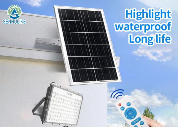 Quality Outdoor Battery Solar Powered Flood Light Security Garden for Stadium Farm for sale