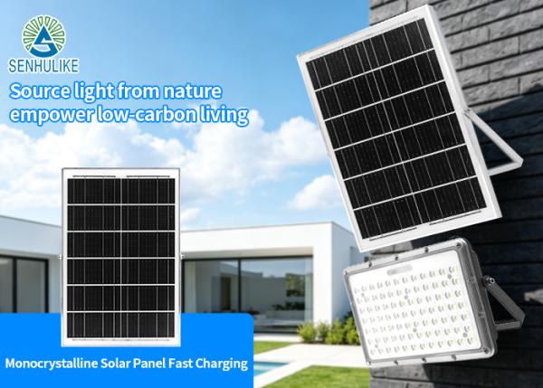 Quality High-Lumen Smart Solar Powered Flood Light, Microwave Induction Energy Saving Outdoor LED Lamp for sale