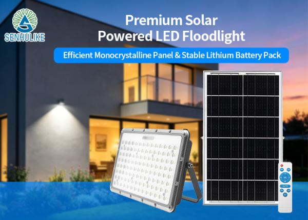 Quality Eco-Friendly Off-Grid Solar LED Flood Light, Zero Cost Wireless Exterior Flood Illumination for sale