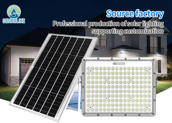 Quality 160 LED High‑Power Solar Flood Light,IP65 Waterproof,Microwave Motion Sensor Timer Light Control,Aluminum Lamp for Large Area Outdoor Lighting for sale