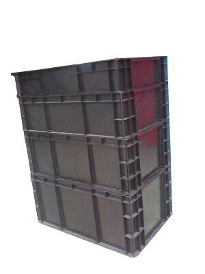 China HZ-26423 ESD Conductive Storage Circulation Plastic Box for sale