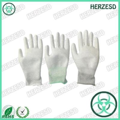 China HZ-4503P ESD PU Palm Carbon Gloves for sale