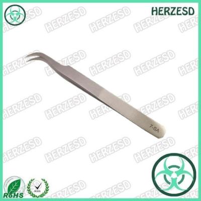 China 7-SA Antistatic Stainless Steel ESD Tweezers for sale