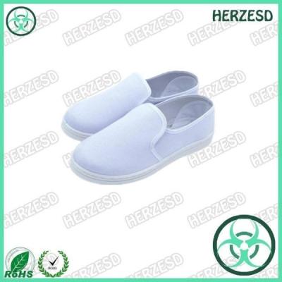 China HZ-4307 Normal White Color Cleanroom ESD Shoes for sale