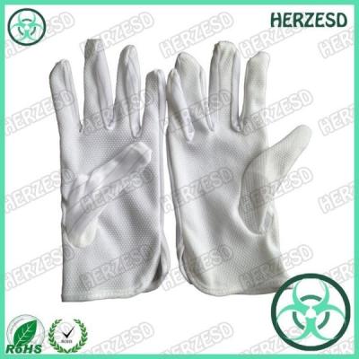 China HZ-4502 ESD Anti Static PVC Gloves Dots Super Grip Palm for sale