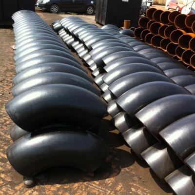 Cina Il nero d'acciaio senza cuciture del gomito della saldatura di testa del gomito del acciaio al carbonio di Sch 80 del GOST per petrolio in vendita