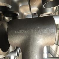 China Pipeline Equipments Equal Tee ASTM A234 WPB Butt Weld Reducing Tee Customized for sale
