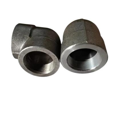 Cina Il acciaio al carbonio di ASME B16.11 ASTM A105 3000LB ha forgiato il gomito infilato femminile in vendita
