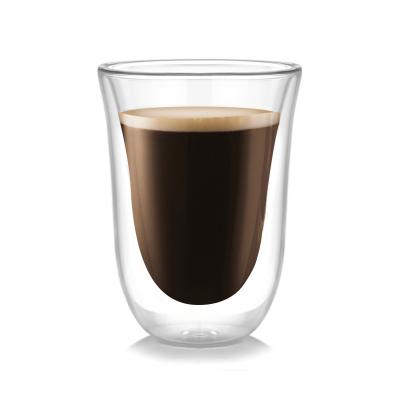 Cina Microonda di vetro doppia trasparente della tazza/cassaforte della lavastoviglie per caffè/latte in vendita