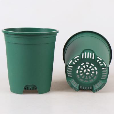 China Potes de plástico redondo preto de 2 galões para jardim doméstico e jardim de plantas à venda