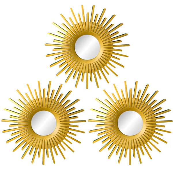 Quality Multi-Functional Modern Gold Round Mirror Wall Art Home Office Decoration for sale