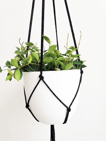 Quality Bohemian Macrame Planter Vintage Handmade Cotton Rope Plant Hanger for sale