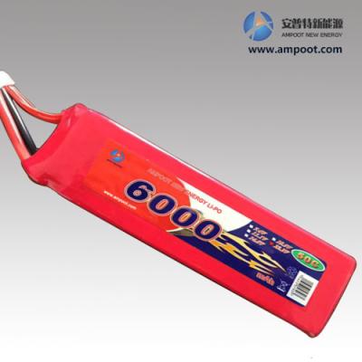 China 22.2V6000mAh High Rate Discharge Lipo Battery Pack, Jump Start Battery, R/C Battery for sale