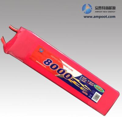 China 14.8V8000mAh High Rate Discharge Lipo Battery Pack, Jump Start Battery, R/C Battery for sale