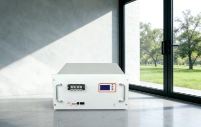 China 48V 100Ah LiFePO4 5000 Times 4.8kWh Server Rack 48V Battery White for sale