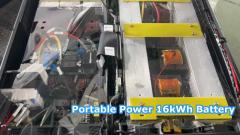 16kWh Wheeled LiFePO4 Battery Easy Move Power Storage