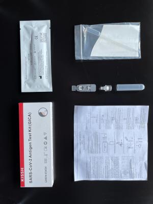 Cina Prova rapida del corredo 1 della prova di Covid 19 domestici della saliva di GICA/corredo di KISSH in vendita