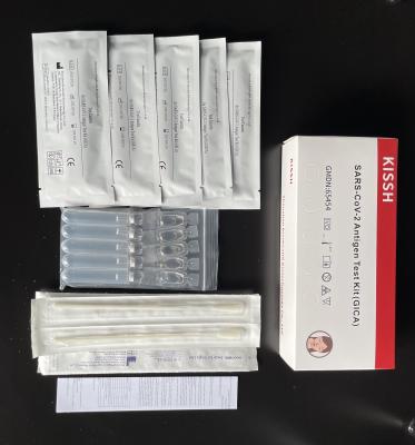Cina Del coronavirus dell'antigene del tampone 5 rilevazioni veloce delle prove/Kit Qualitative della prova in vendita