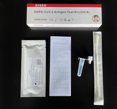 Cina Prova domestica Kit Nasal Anterior Swab dell'antigene colloidale dell'oro di Rtk 18x4x8cm in vendita