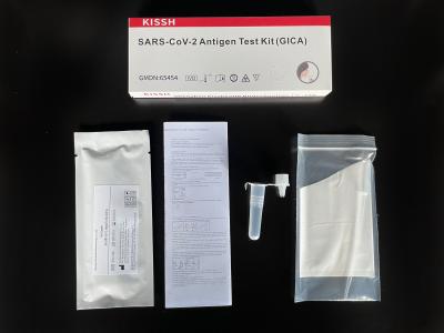 Cina il CE di prova d'autoverifica dell'antigene di 16*8*4cm Covid 19 di rilevazione della saliva rapida del corredo GICA ha segnato in vendita