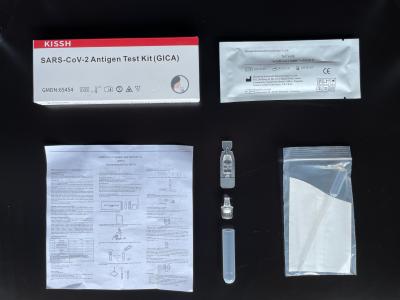 Cina Il corredo di prova d'autoverifica MHRA di flusso del lattice SARS-CoV-2 ha registrato nasale/saliva 1 prova/corredo in vendita