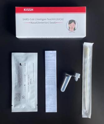 Cina Il corredo di prova d'autoverifica MHRA di flusso del lattice SARS-CoV-2 ha registrato nasale/saliva 1 prova/corredo in vendita
