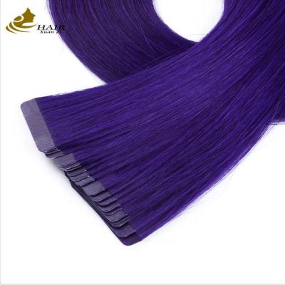 Cina Nastro a doppia trazione brasiliano per estensioni di capelli 30 pollici viola in vendita