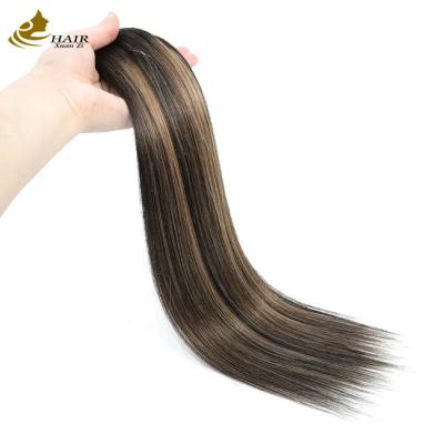 Cina Stretta Invisibile Clip In Hair Estensioni Ponytail Umano Piano Color in vendita