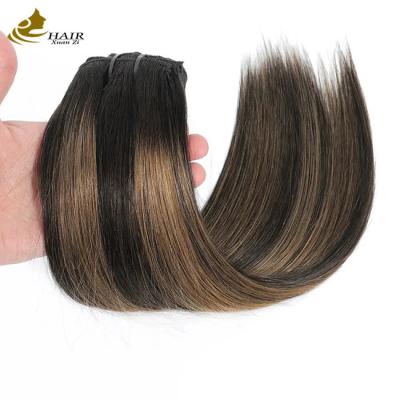 Cina Stretta Invisibile Clip In Hair Estensioni Ponytail Umano Piano Color in vendita