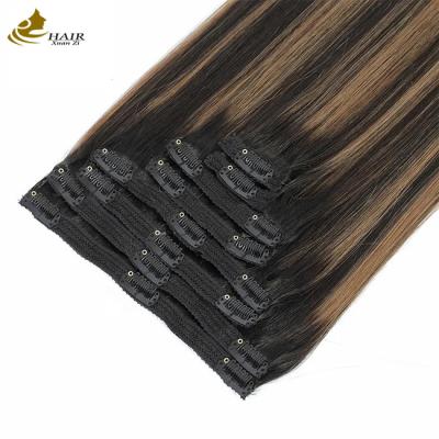 Cina Stretta Invisibile Clip In Hair Estensioni Ponytail Umano Piano Color in vendita