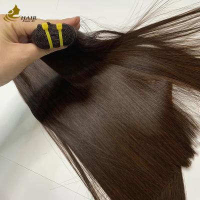 Cina # 4 Fusioni di capelli vietnamiti Capelli umani dritti Tessuto doppio osso tirato in vendita