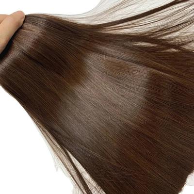 Cina # 4 Fusioni di capelli vietnamiti Capelli umani dritti Tessuto doppio osso tirato in vendita