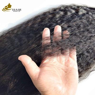 Cina Kinky Straight Prebonded Nano Human Hair Extensions Naturale Nero 18 pollici in vendita